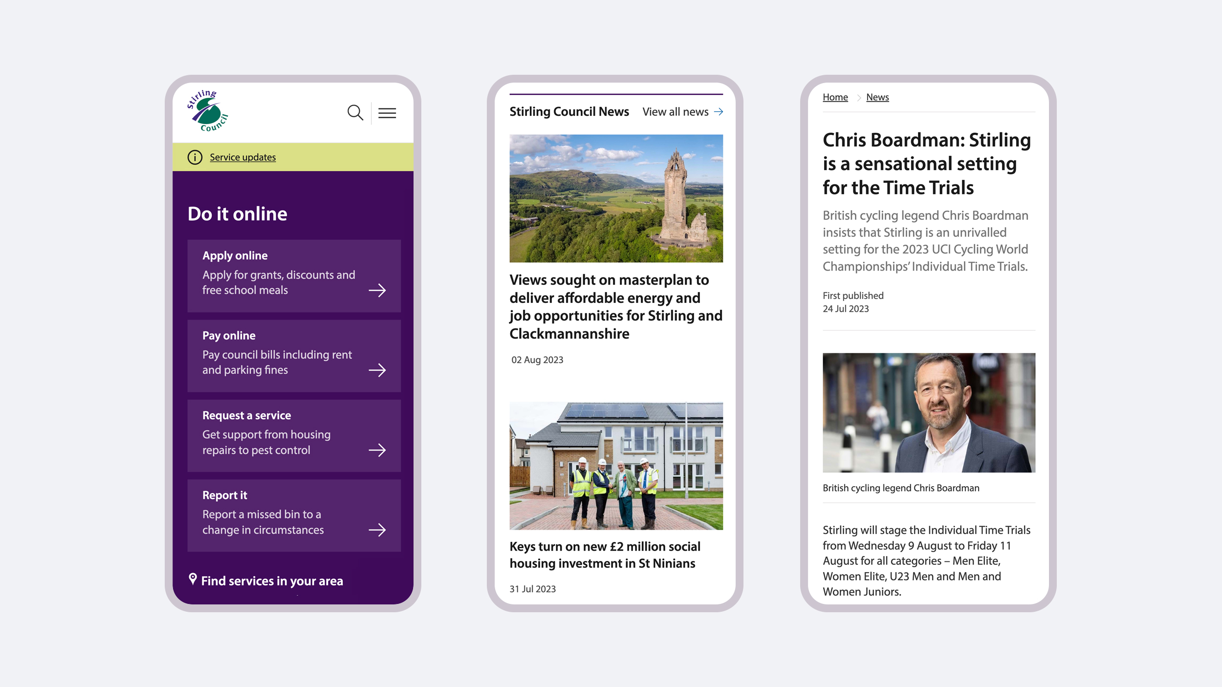 Stirling Council - Storm ID
